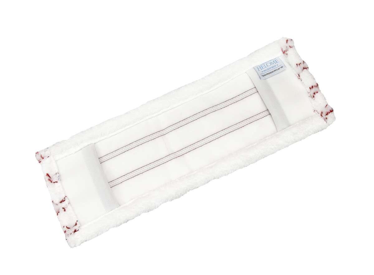 Microfaser Borsten Mopp SANI, 40cm,, mit roten Scheuer-Aktiv-Streifen ...